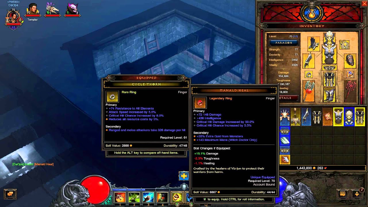 Legendary Ring: Manald Heal | D3 2.1 Seasons Hardcore - YouTube