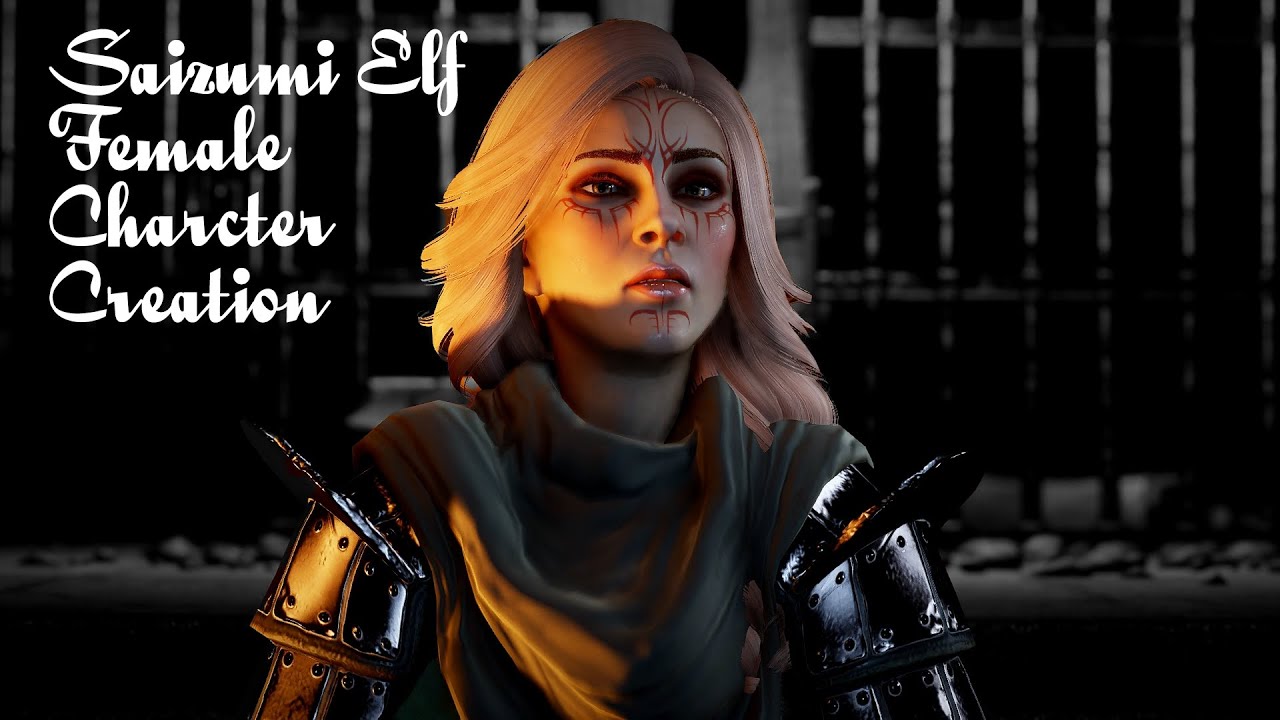 Female Elf Character Creation | Dragon Age Inquisition Mods - YouTube