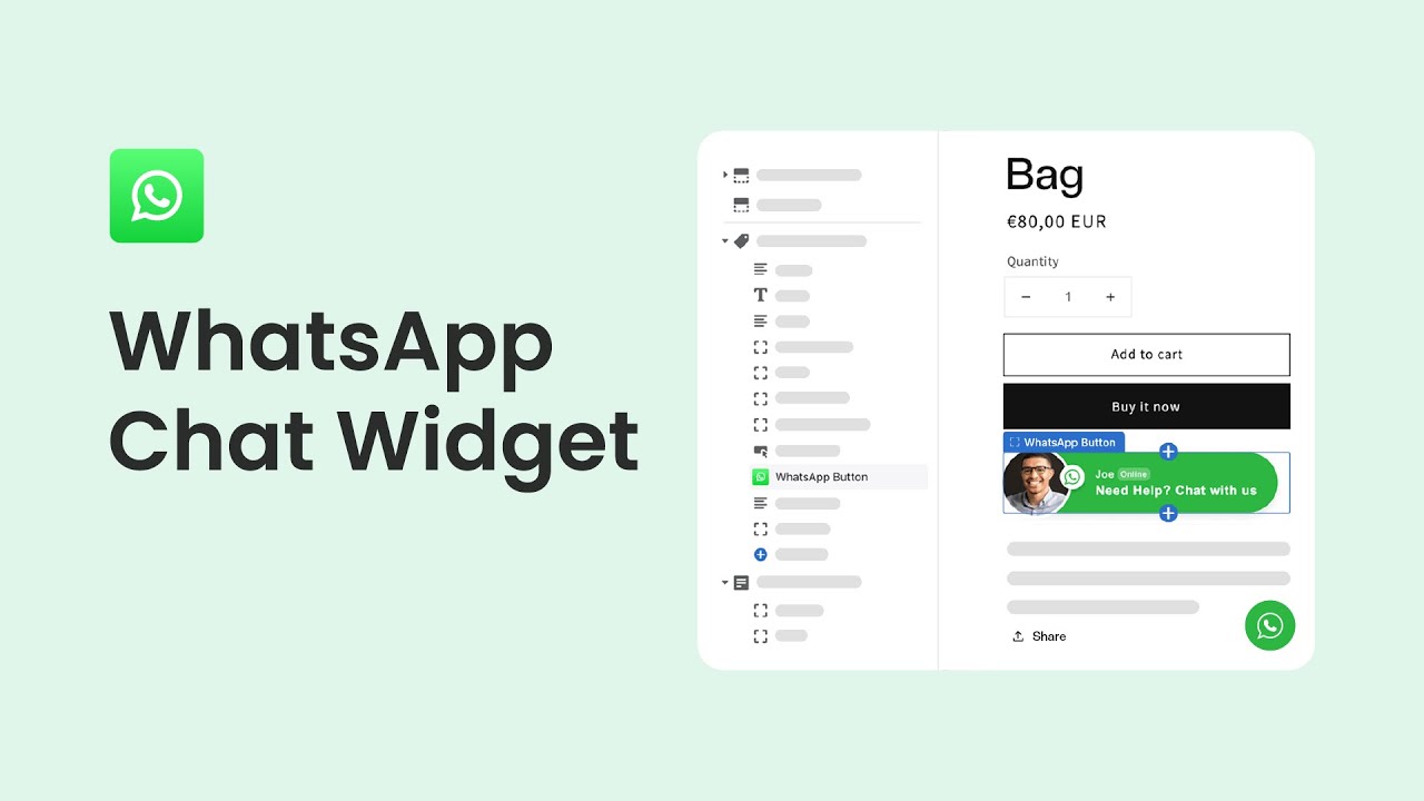 Whatsapp Chat Widget Button Shopify App By Seedgrow Youtube