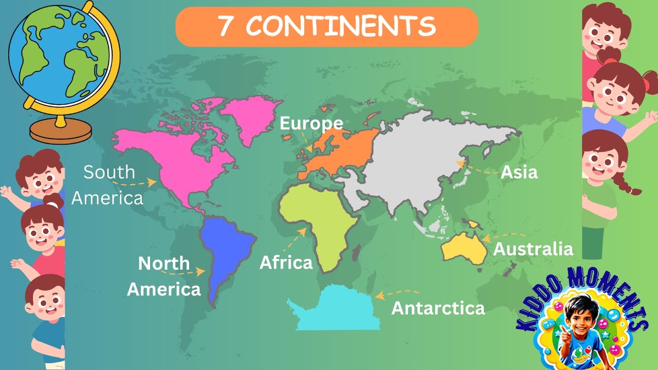 Learn All 7 Continents of the World for Kids 🌍| Fun Facts & Geography ...