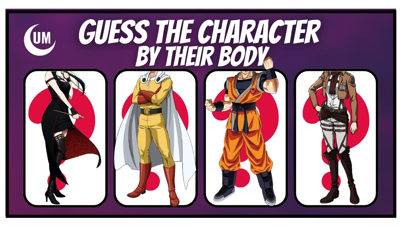 Guess the Anime Characters by their Body | Anime Character Quiz #3 ...