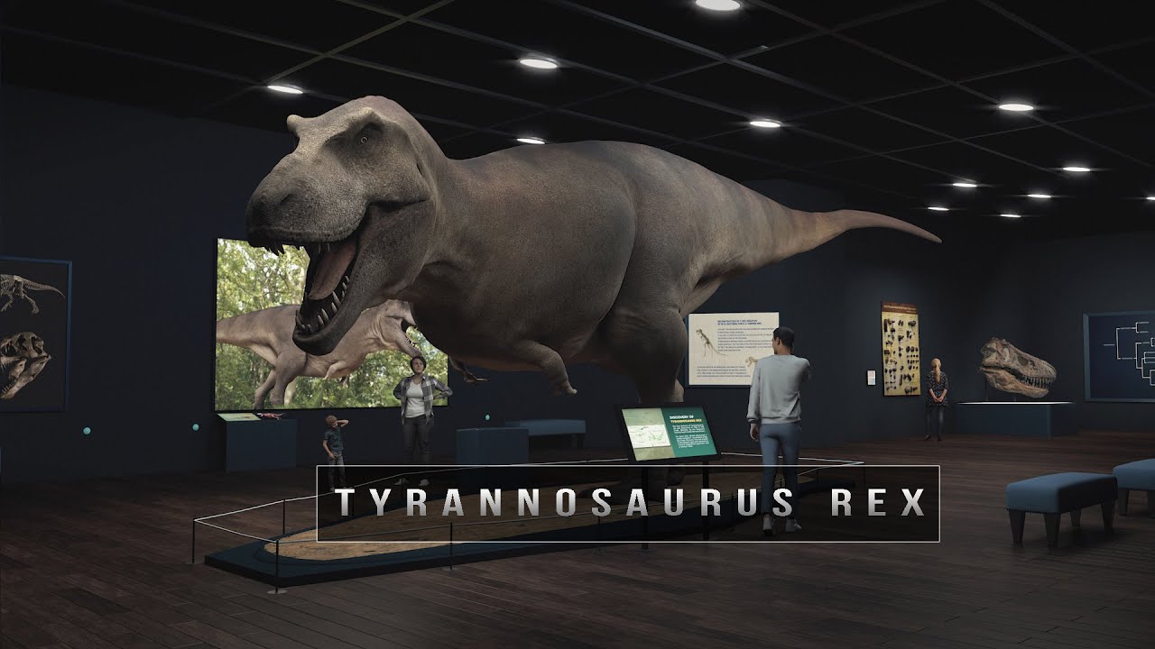 TYRANNOSAURUS REX at the museum | CGI clip - YouTube