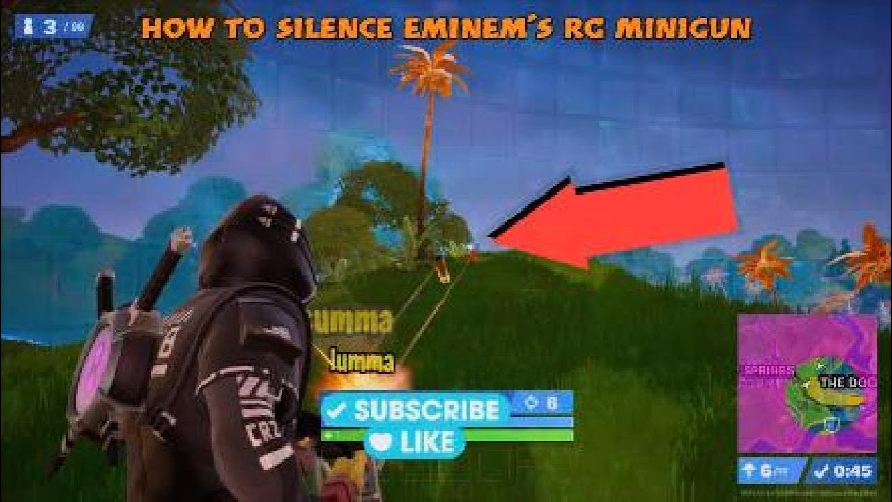 How to silence eminem's RG minigun - Fortnite - YouTube