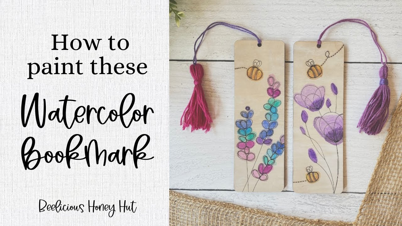 BHH Watercolor Bookmarks - YouTube