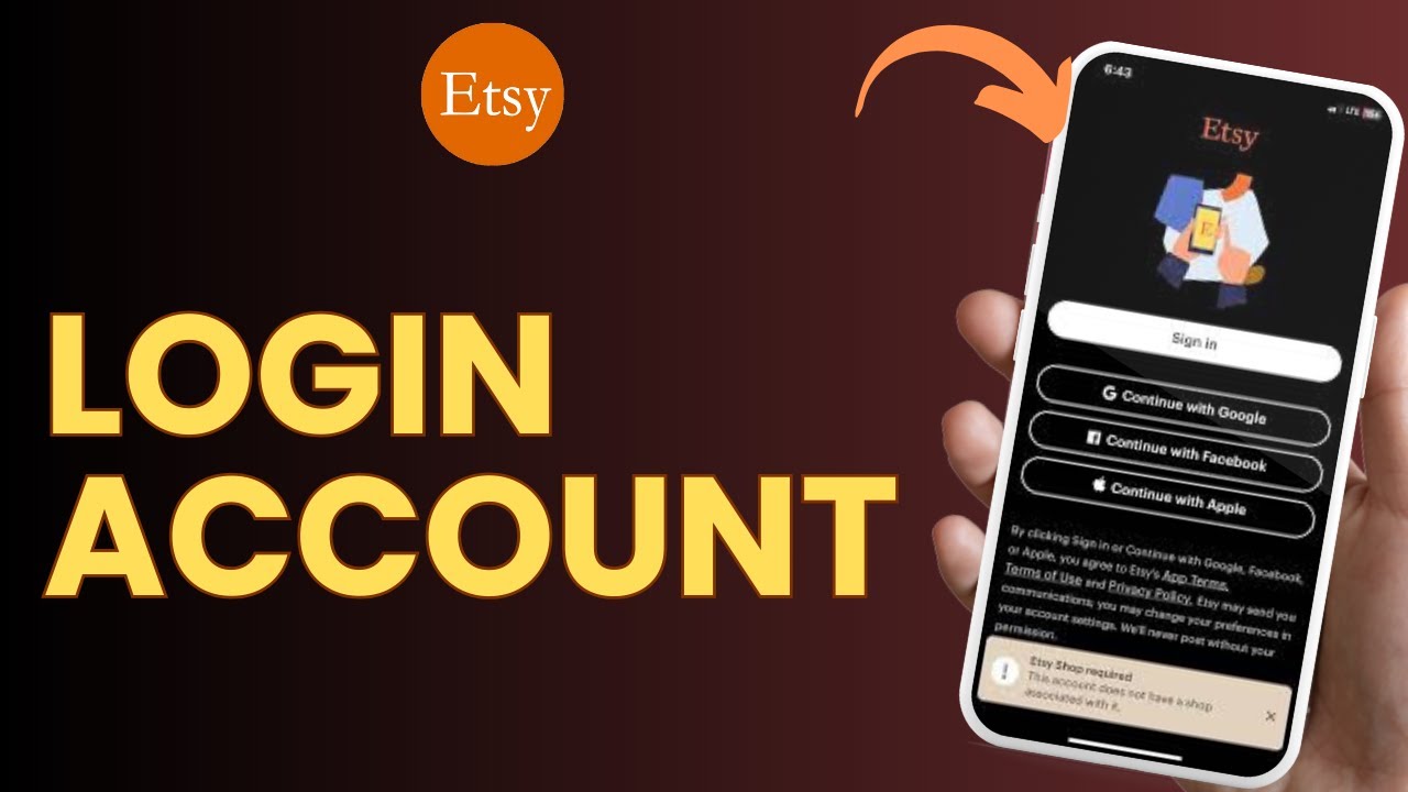 How to Login Etsy App | Account Sign In - YouTube