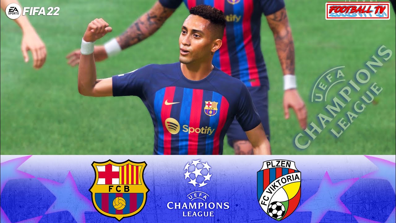 FIFA 22 - Barcelona vs Viktoria Plzen | UEFA Champions League 2022/23 ...