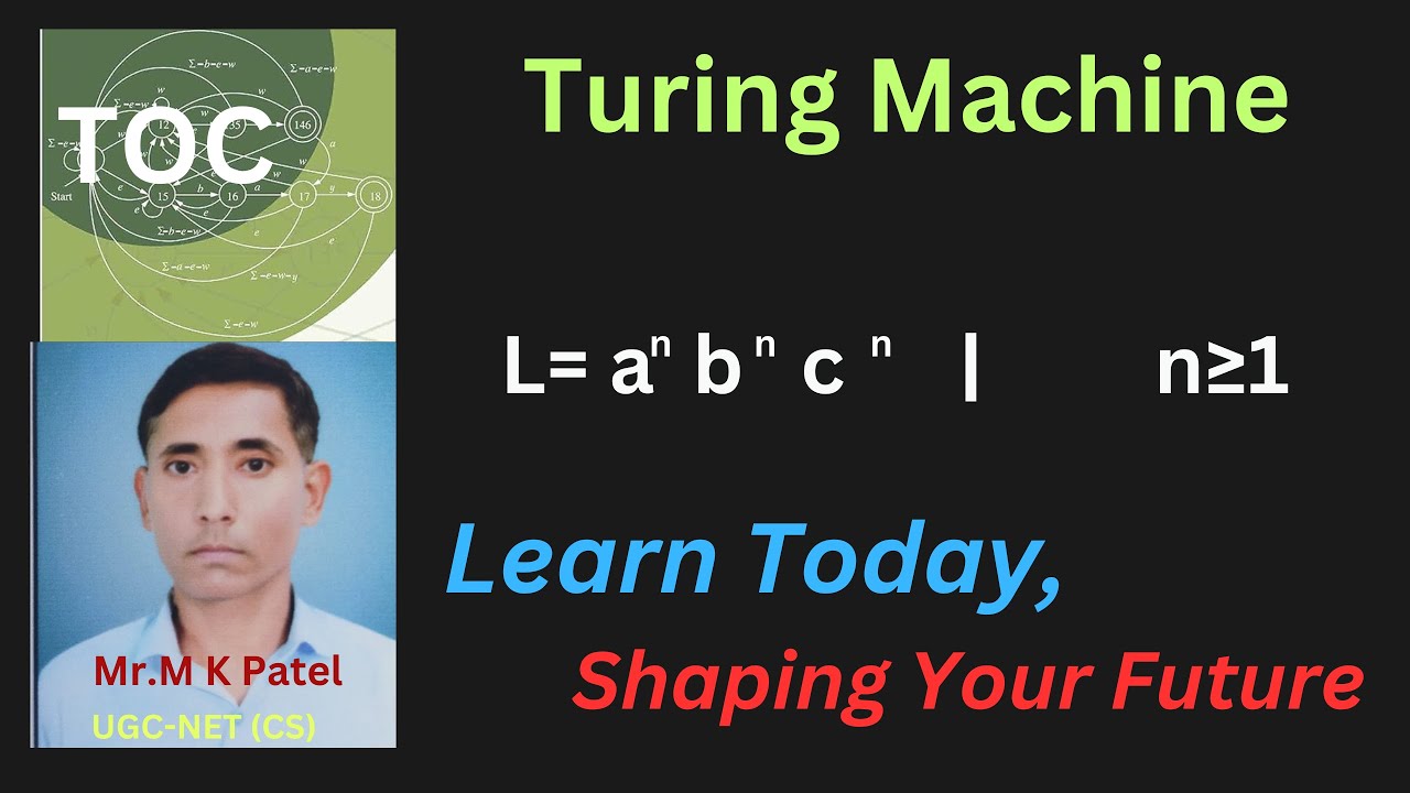 Turing machine for a^n b^n c^n | n≥1 - YouTube