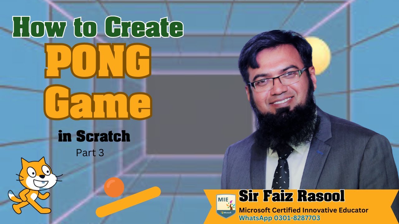 Scratch Pong Game Tutorial (Part 3) | Scratch Programming for Beginners ...
