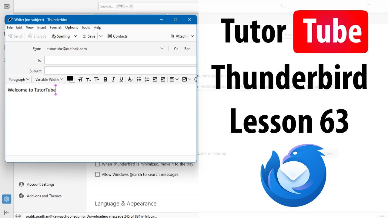 Thunderbird - Lesson 63 - Event and Task Option - YouTube