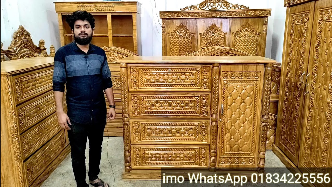 সেগুন কাঠের ওয়াড্রব এর ডিজাইন দেখুন ও দাম জানুন। Wardrobe design in ...