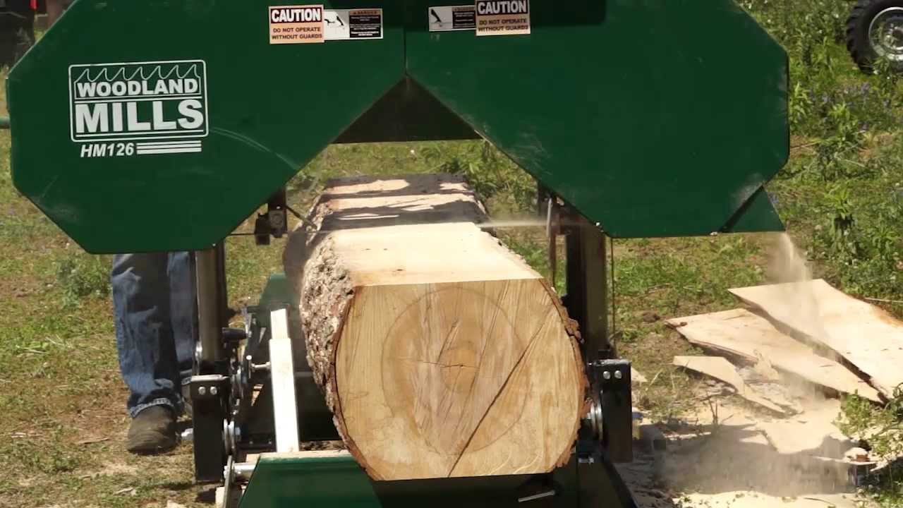 2013 HM126 Portable Sawmill In Action - YouTube