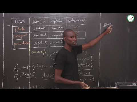 Cours - Première S1 - Mathématiques : Dénombrement /  Suite 3 / M. BOYE