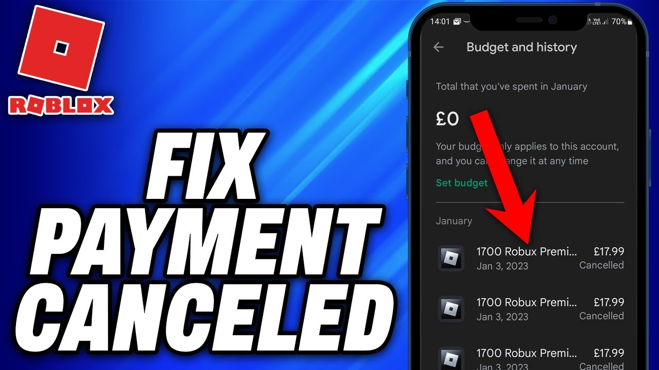 How To Fix Payment Canceled on Roblox (2025) - Easy Fix - YouTube