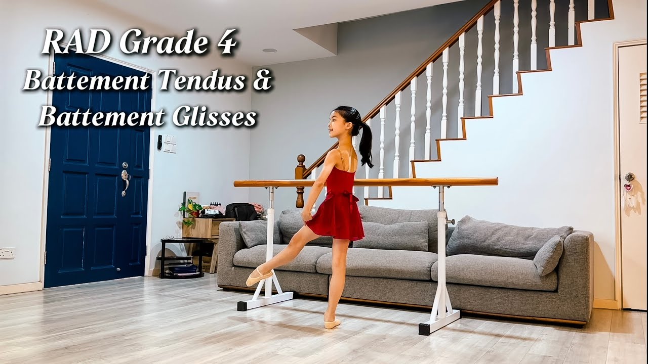 RAD Grade 4 Ballet - Battement Tendus & Battement Glisses - YouTube