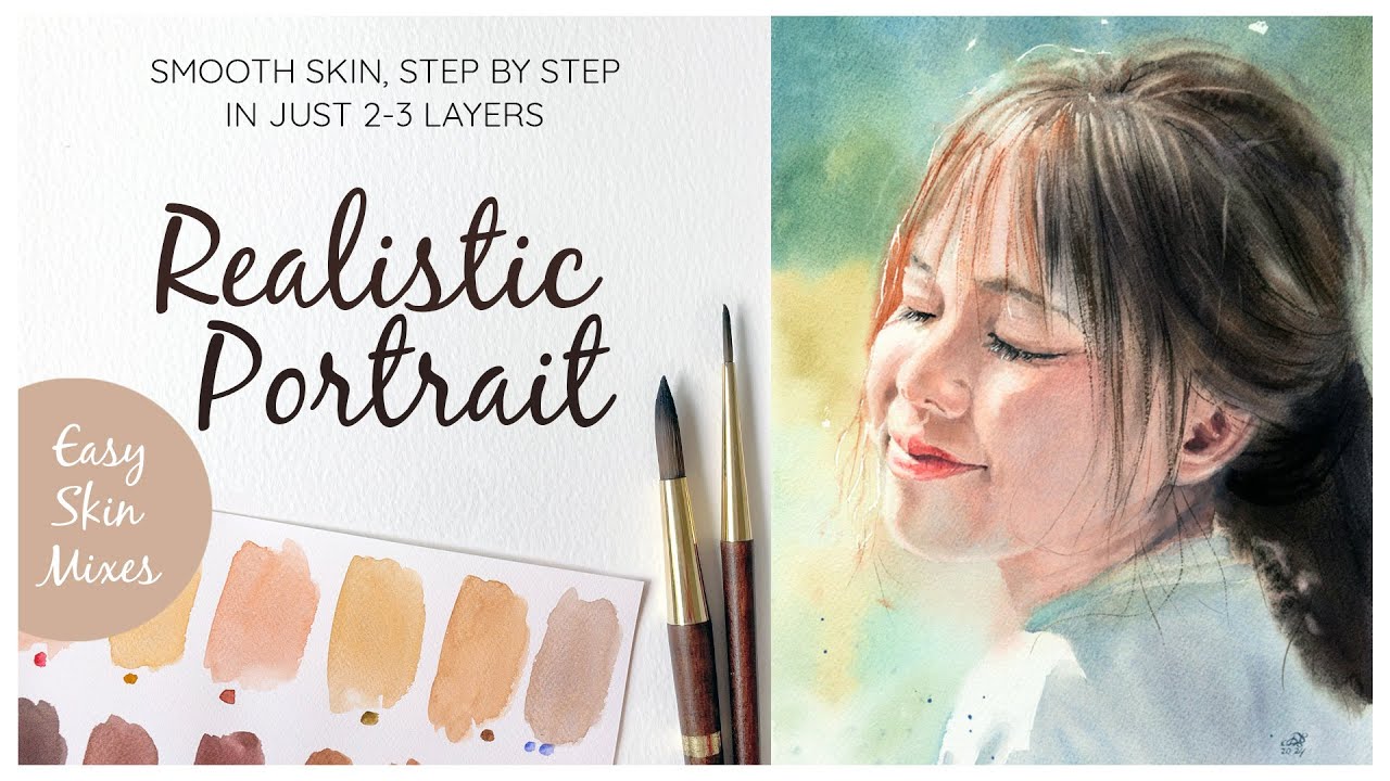 Paint Smooth Skin in 2-3 Layers. Realistic Portraits With a "WOW ...