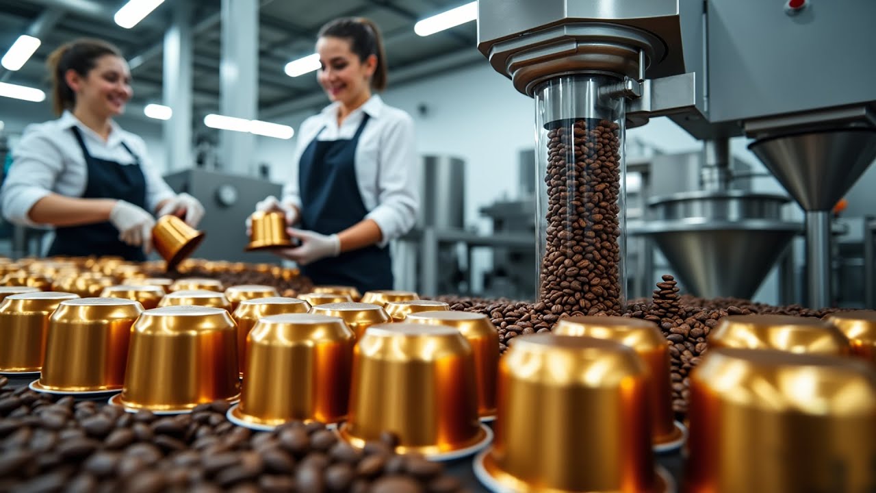 From Bean to Pod | How Nespresso Coffee Pods Are Made In Factory - YouTube