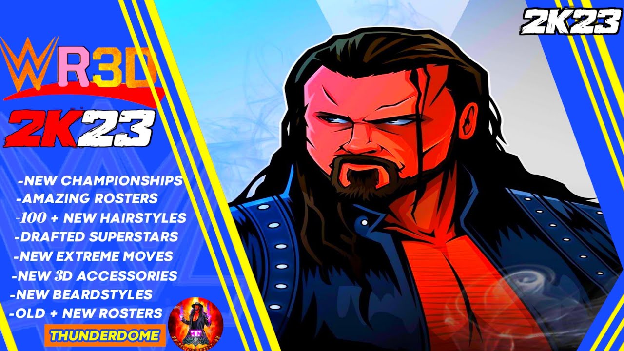 WR3D 2K23 THE CHAMPION MOD | Wr3d New Mod - All New Features | Golden ...