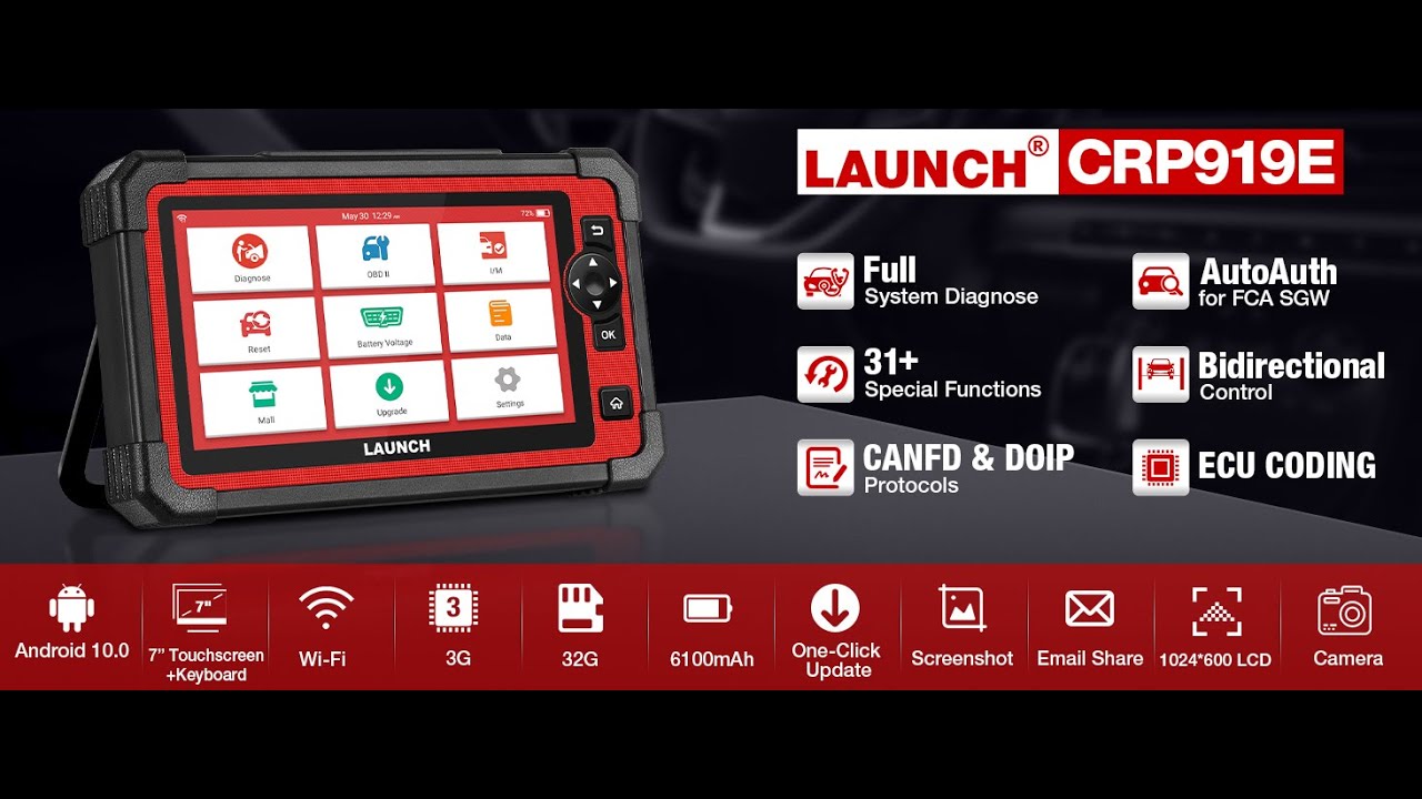 2023 Newest Elite LAUNCH X431 CRP919E OBD2 Scanner with BM310 Tester ...