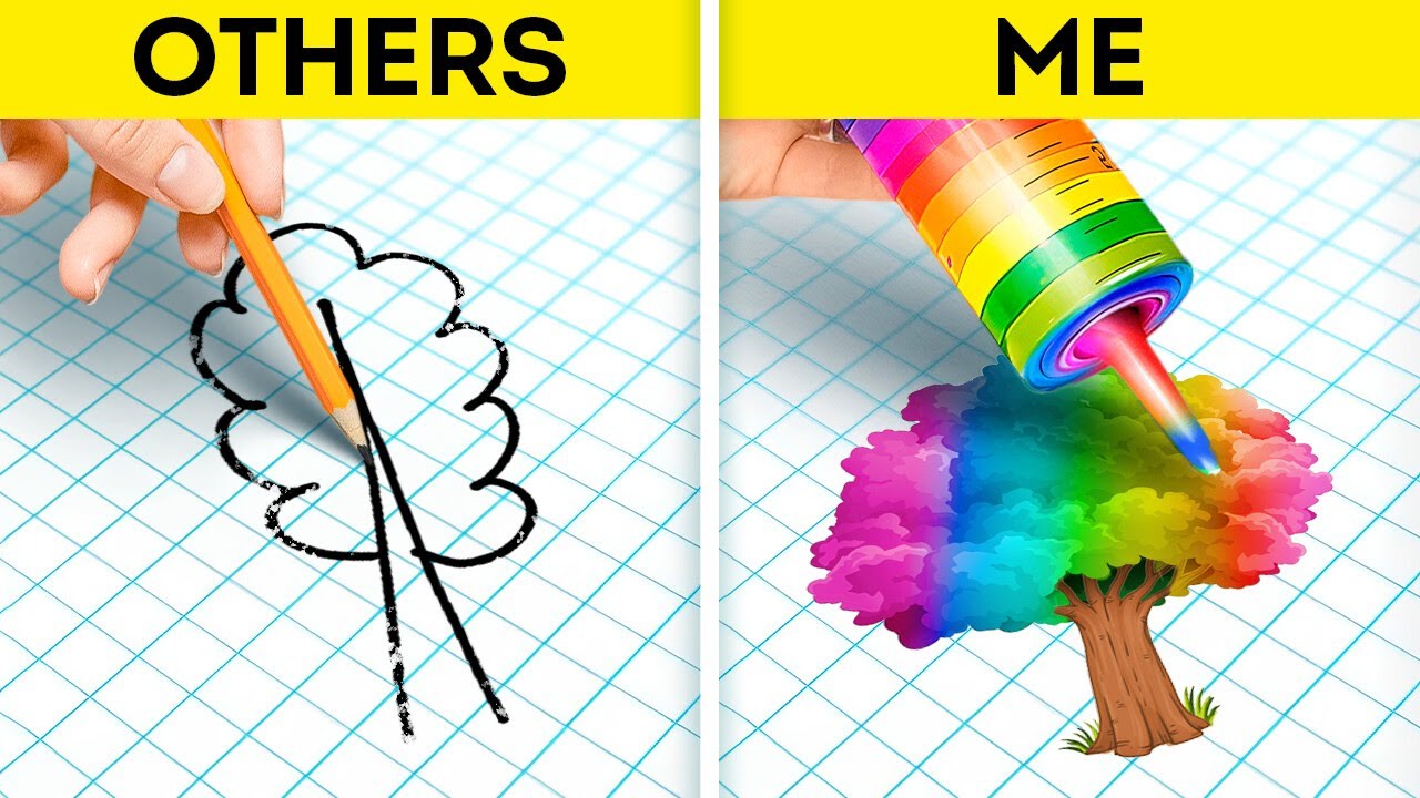 Easy Drawing Hacks and Painting Techniques for Beginners - YouTube