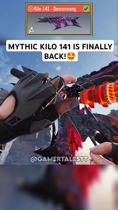 Most Awaited Mythic Kilo 141 Demonsong is Back in CODM 🤯 #shorts #youtubeshorts #codmobile - YouTube