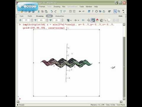 Maple - Plotting functions of 2 variables - YouTube