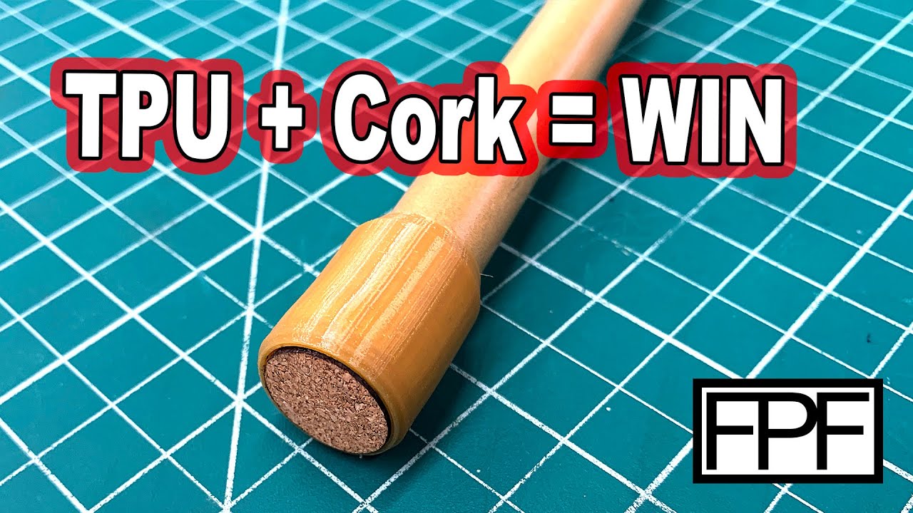 3D Printed TPU and Cork Replacement Foot - YouTube