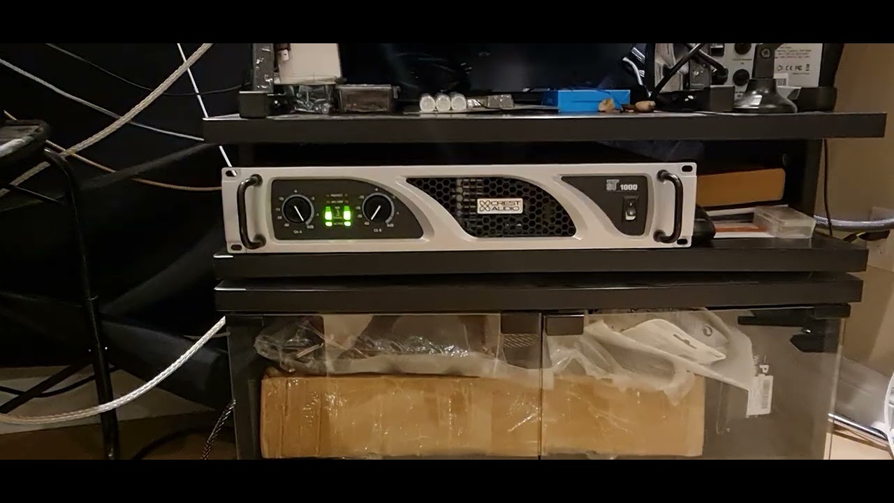 Alpine 15" powered Crest Audio ST1000 watts sound test - YouTube