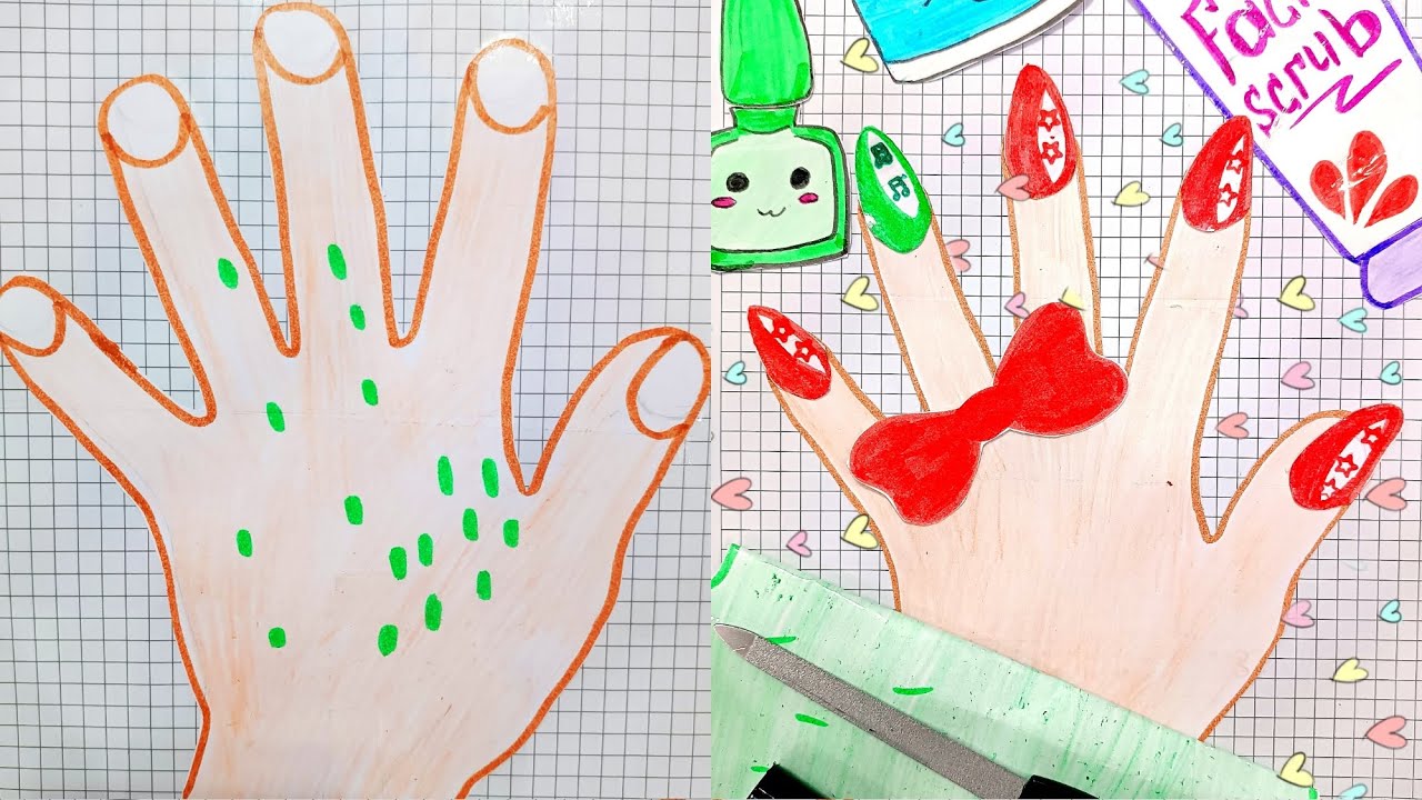 [ 💸 Paperdiy 💸 ] I got a manicure 💅 My Paper Dyi ASMR Manicure 💅 ...