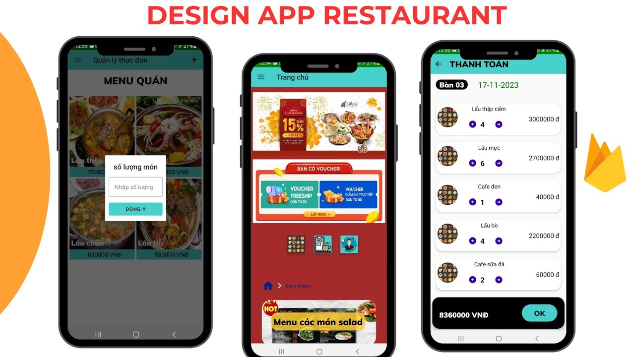 Restaurant App Android - kết nối firebase (full source code) - YouTube