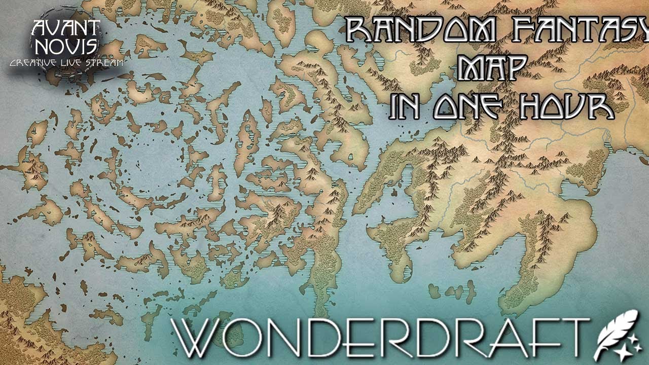 Radom Fantasy Map in one Hour: Made by Dan and Chat! (free map) - YouTube