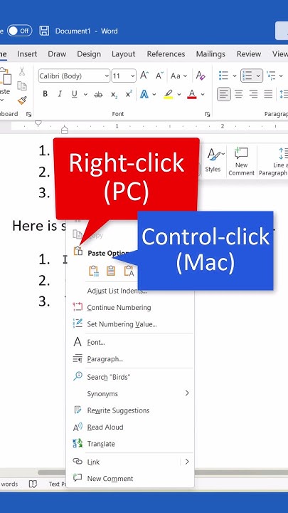 How to Continue Numbering between Lists in Microsoft Word #shorts - YouTube