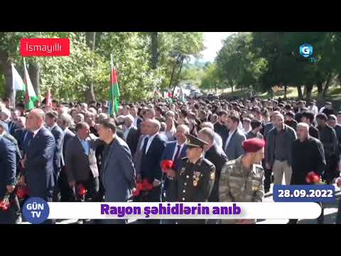 İsmayıllı şəhidlərin anıb.