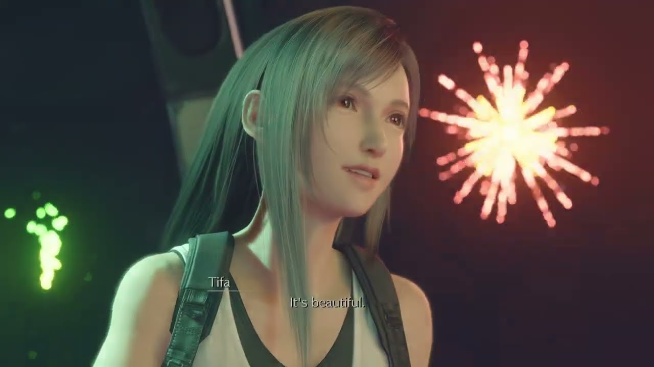 FINAL FANTASY VII REBIRTH Tifa looks so beautiful enjoying first date ...