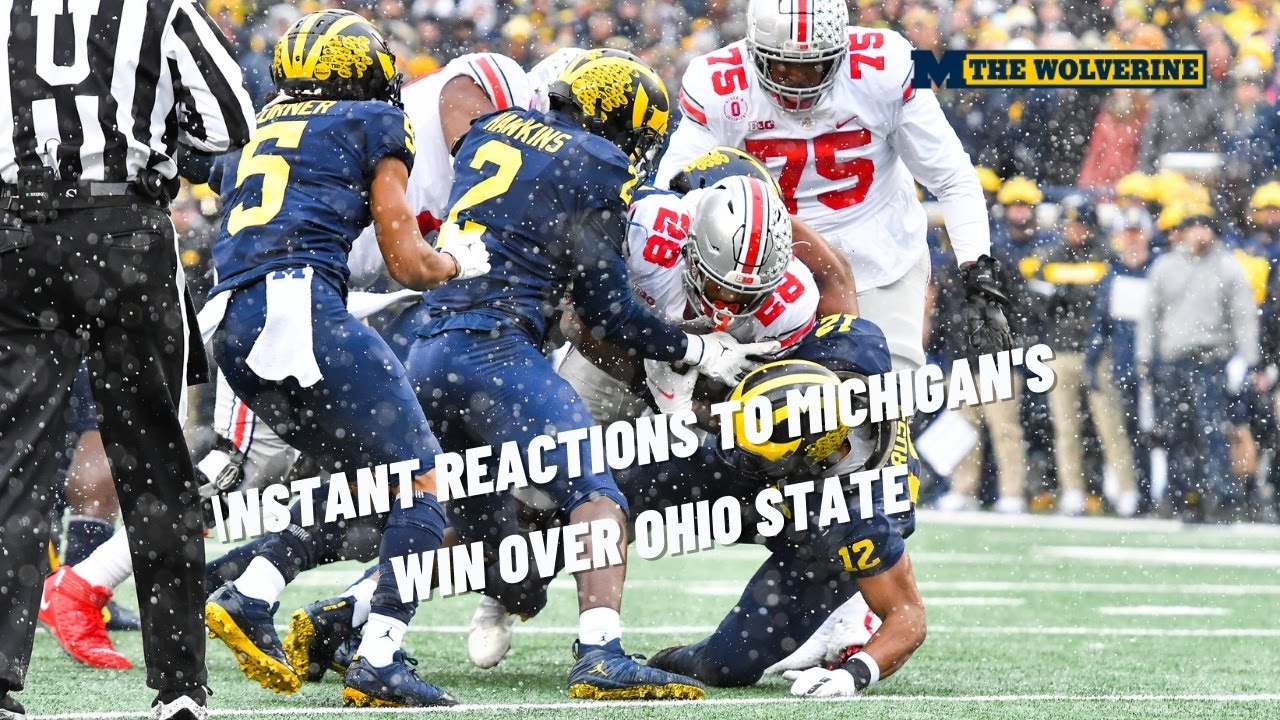 Michigan football beats Ohio State: Instant reactions to huge win - YouTube