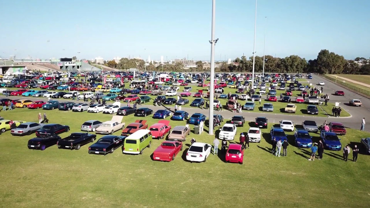 Custom Cars & Coffee - Perth- August 2019 Drone Overview - YouTube