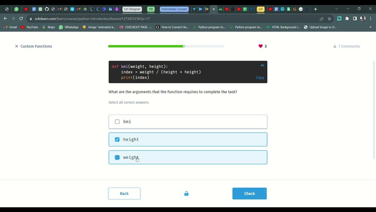 69 Custom Functions Introduction To Python Sololearn Youtube