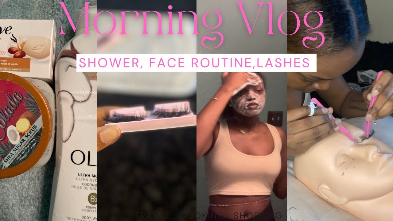 VLOG: Shower Routine, Face Routine, Lashes💕(why I haven’t been posting🥹 ...