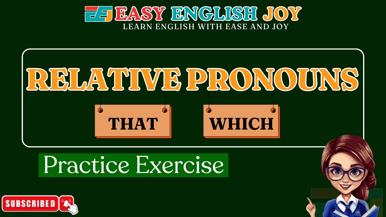 Relative pronouns: that, which || Practice Exercise - YouTube