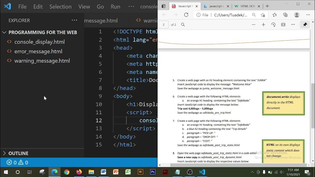 Javascript Practical Task 5 - YouTube