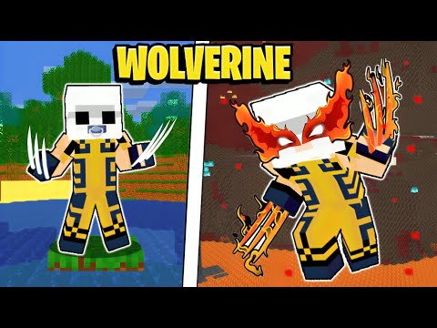 I Survived as the WOLVERINE in Minecraft! - YouTube