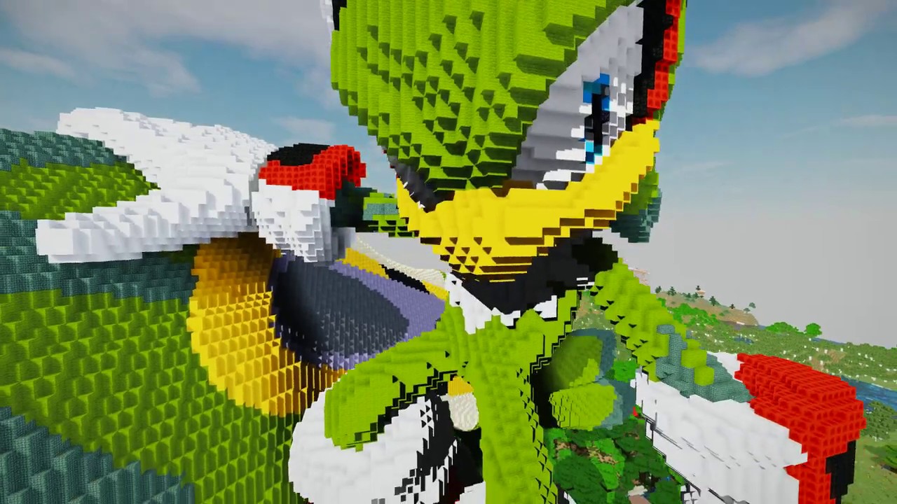 Minecraft Jet The Hawk Build Schematic - Sonic The Hedgehog - YouTube