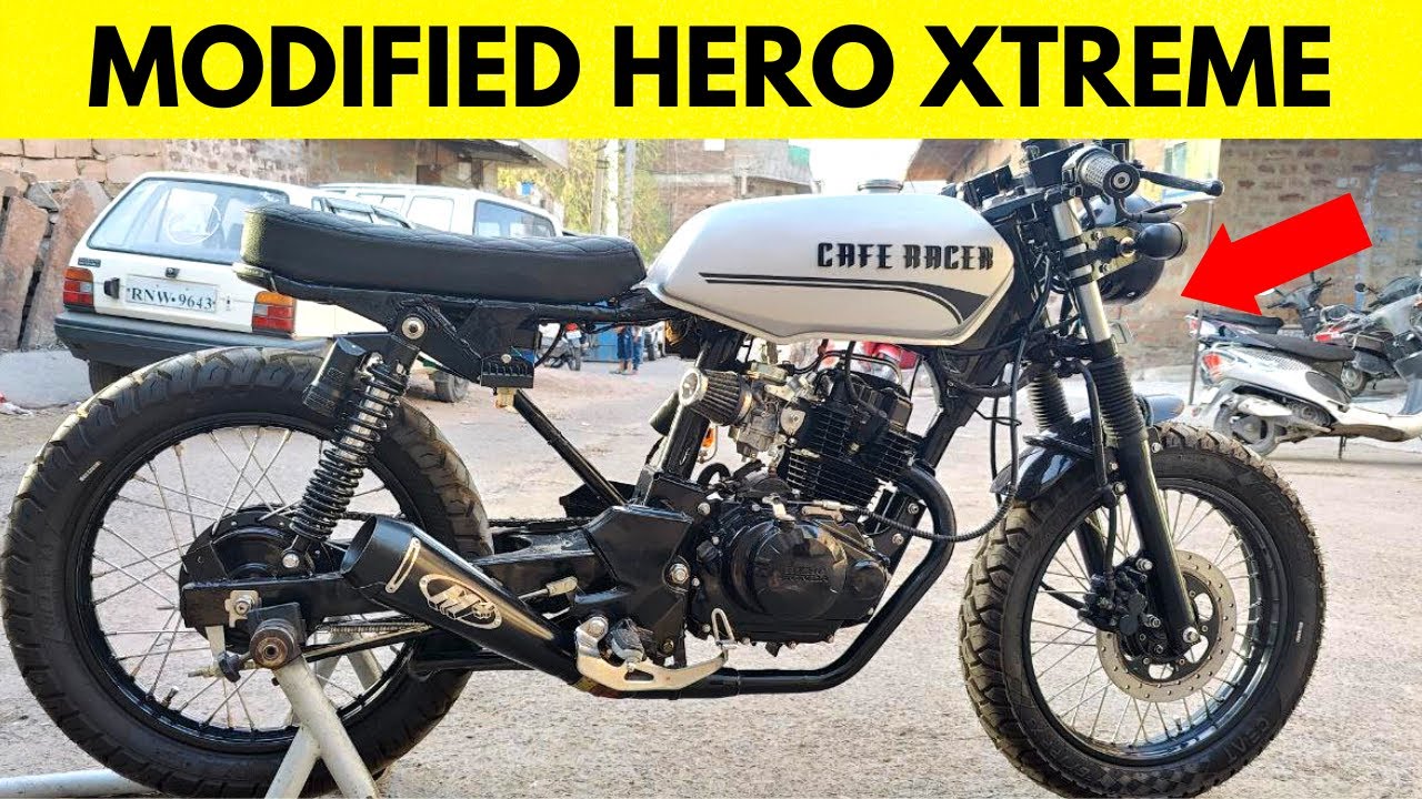 hero Xtreme modified bike By Imran Custom Bike Motomahal - YouTube