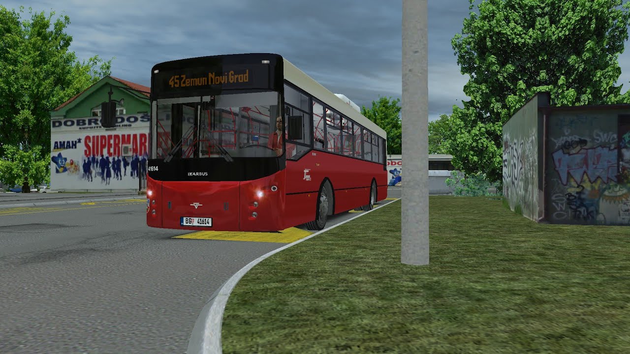 KAŠNJENJE! OMSI 2 Beograd | Linija 45 Blok 44 - Zemun Novi Grad ...