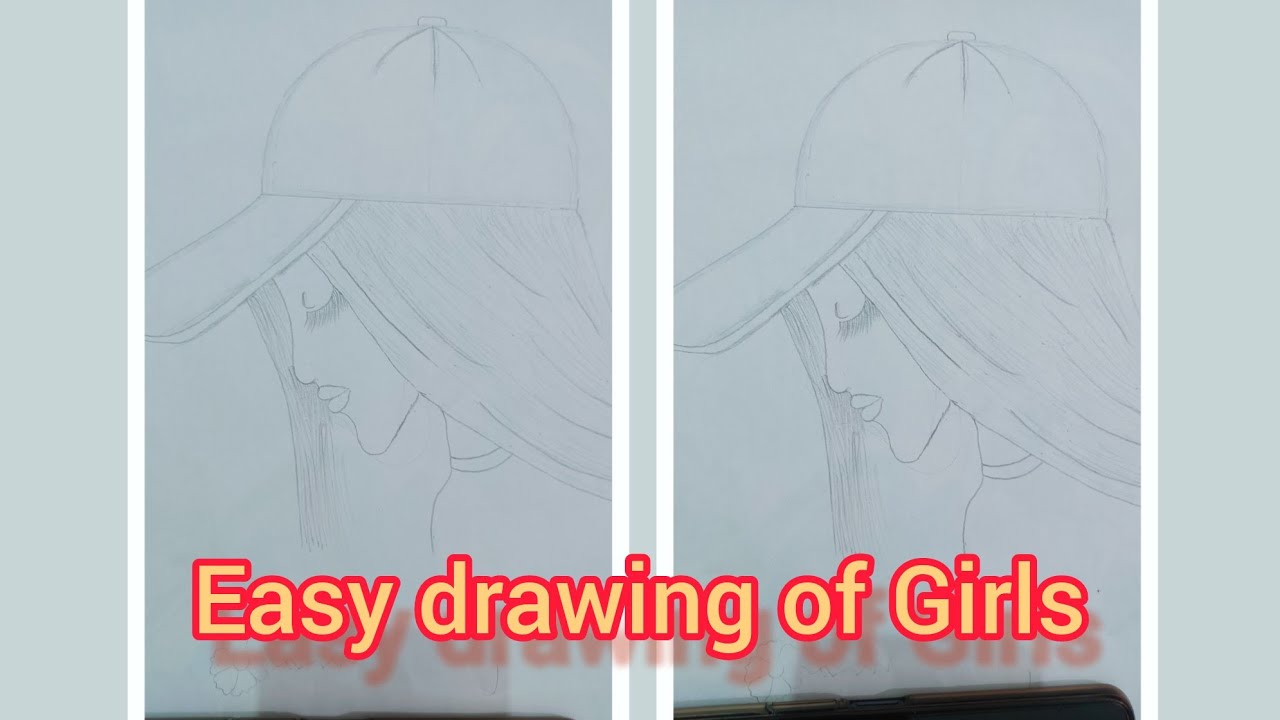 Beautiful girl drawing || How to draw beautiful drawing in easy way ...