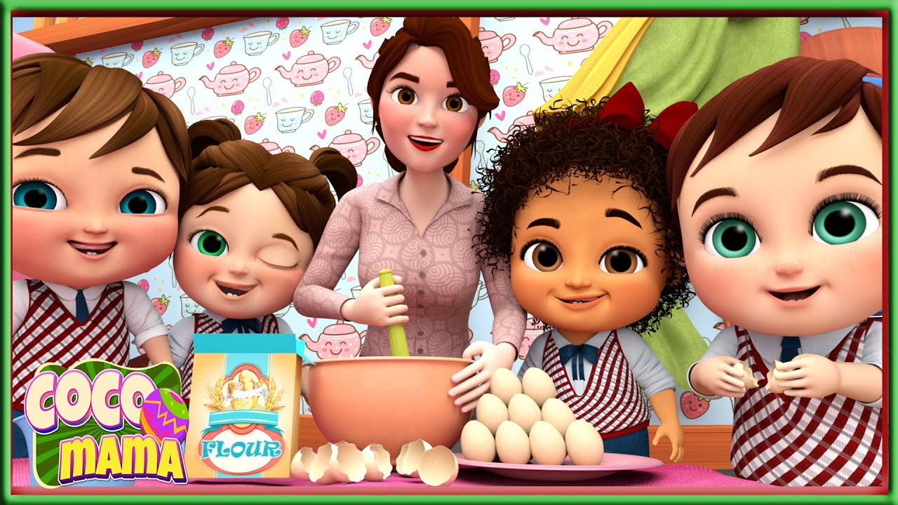 Let's Bake a Cake Song - Nursery Rhymes & Kids Songs By Coco Mama ...