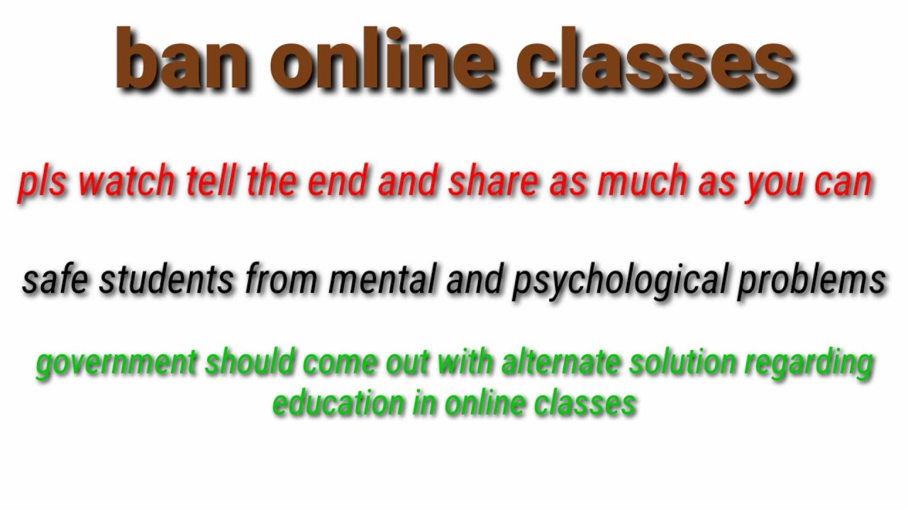 no online classes || online classes problems - YouTube