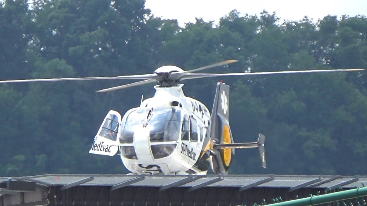 N442ME - STAT MedEvac 2 Taking Off - YouTube