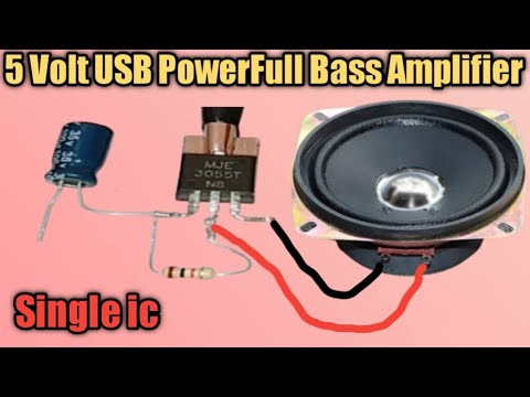 How to make USB Audio Amplifier | 5 Volt Base Boosted Power Amplifier ...