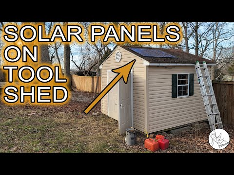 Adding Solar Panels and Outlets to Shed - YouTube
