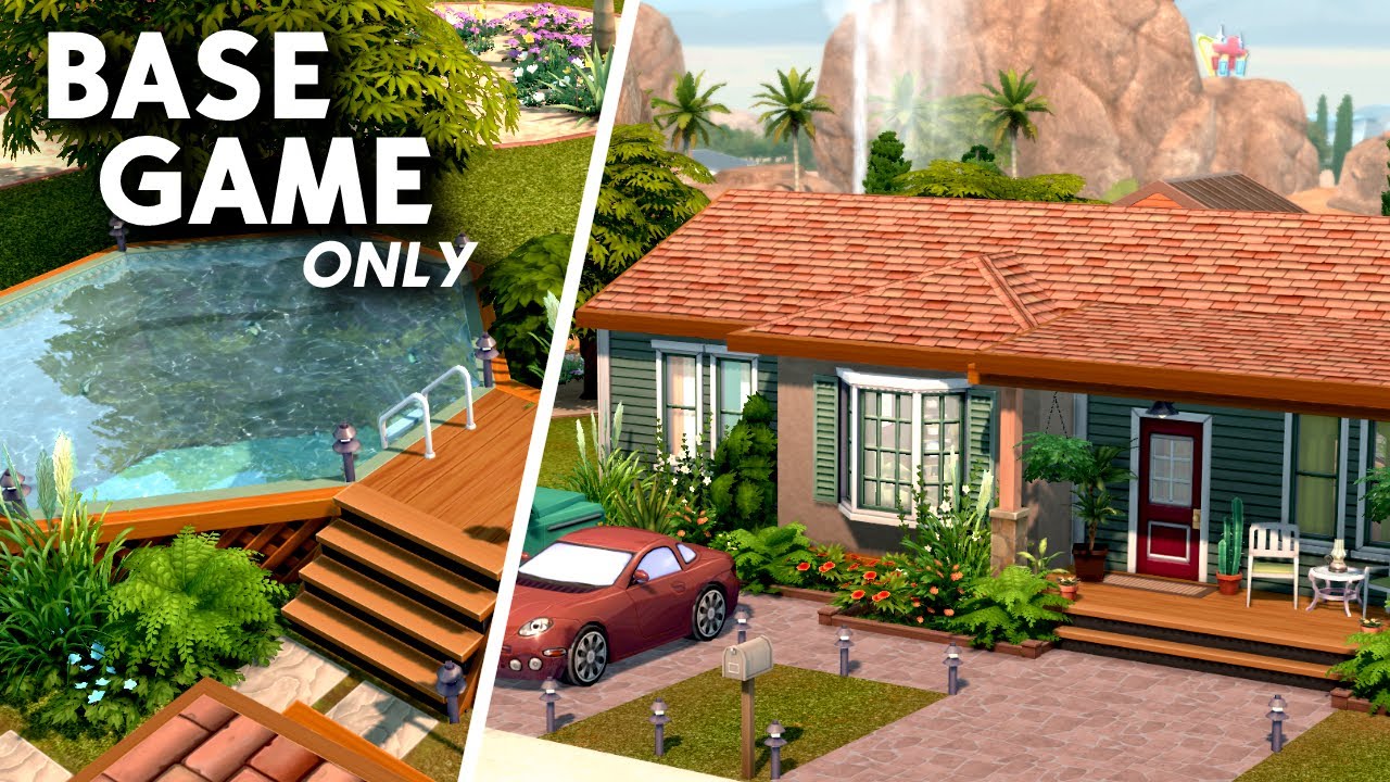 A Cozy Desert Family Home - Base Game Only - The Sims 4 Speed Build ...